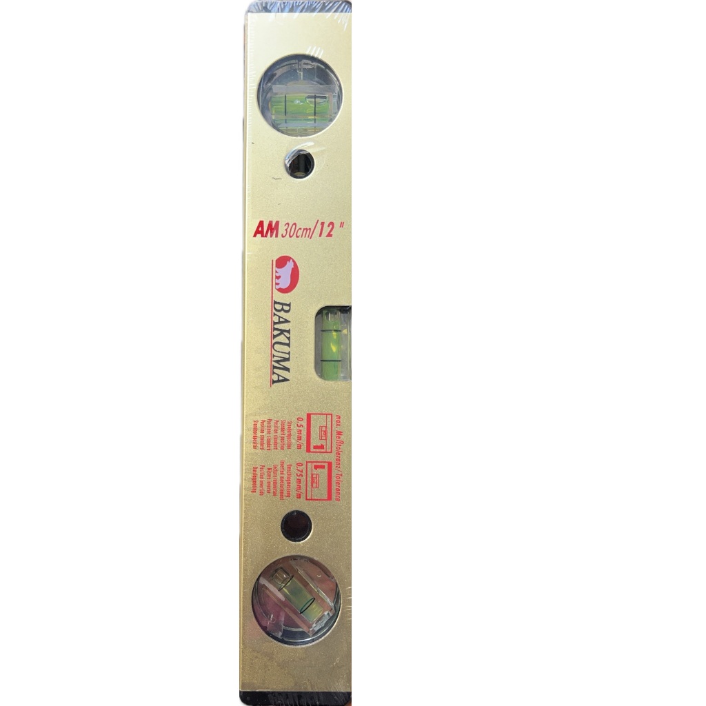 熊牌BAKUMA 12"螢光水泡水平尺 激光水平儀 專業級水準尺 水準器 超磁力水平器 30cm | 蝦皮購物