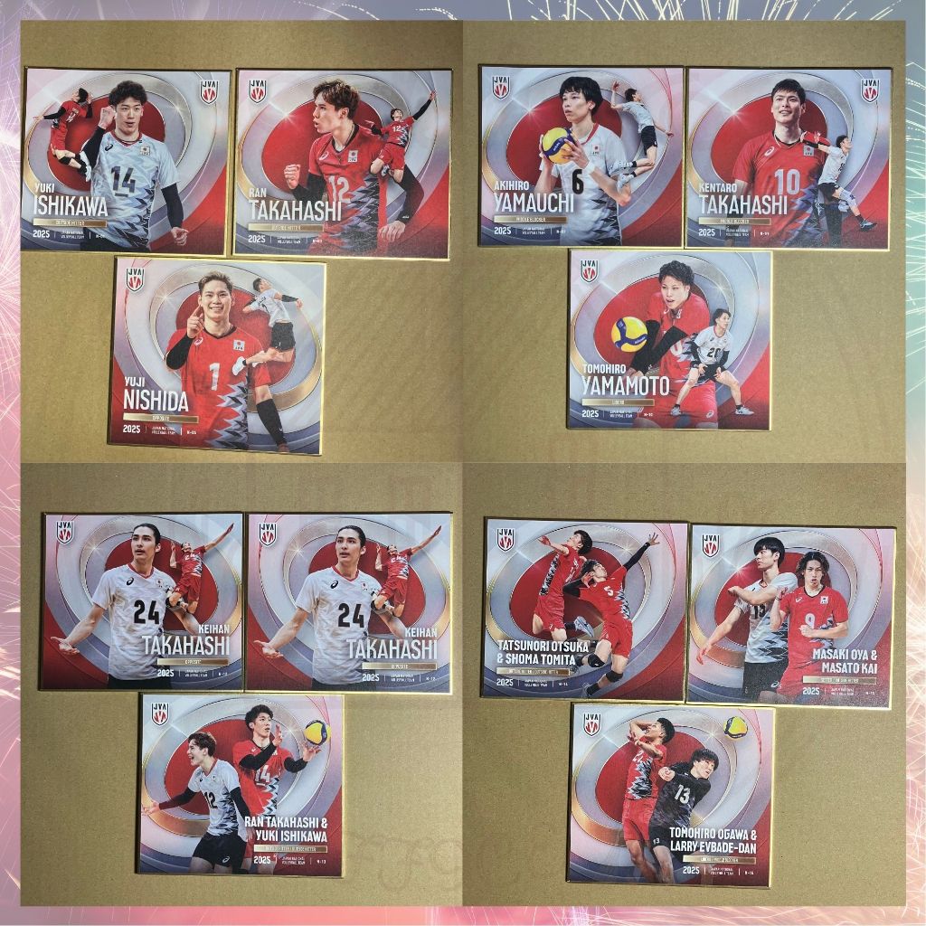 【L6-日本男排】龍神NIPPON 日本 男排 色紙 2025 JVA 石川祐希 高橋藍 西田有志 現貨 | 蝦皮購物