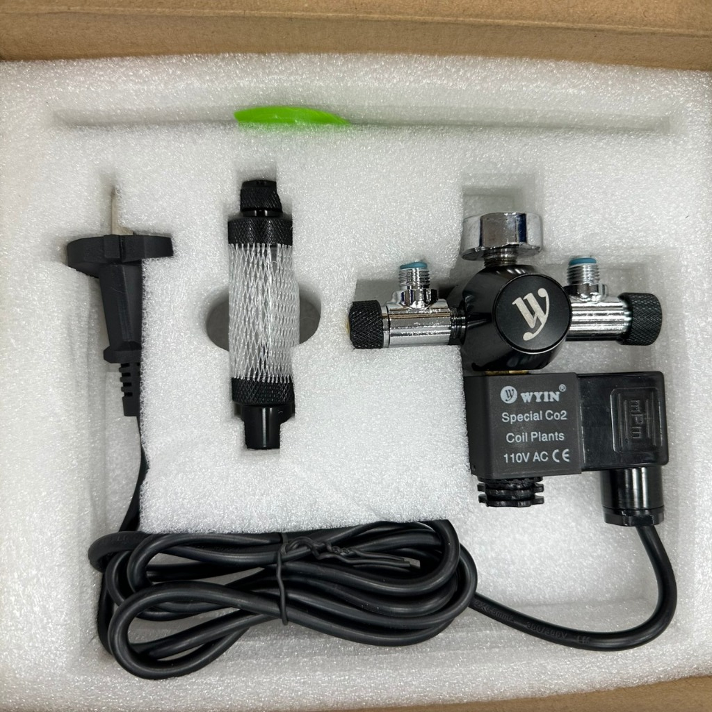 福利品【慢慢魚】 中國WYIN萬引 CO2減壓型單錶電磁閥 CO2大雙錶 附止逆計泡器 側路式 | 蝦皮購物