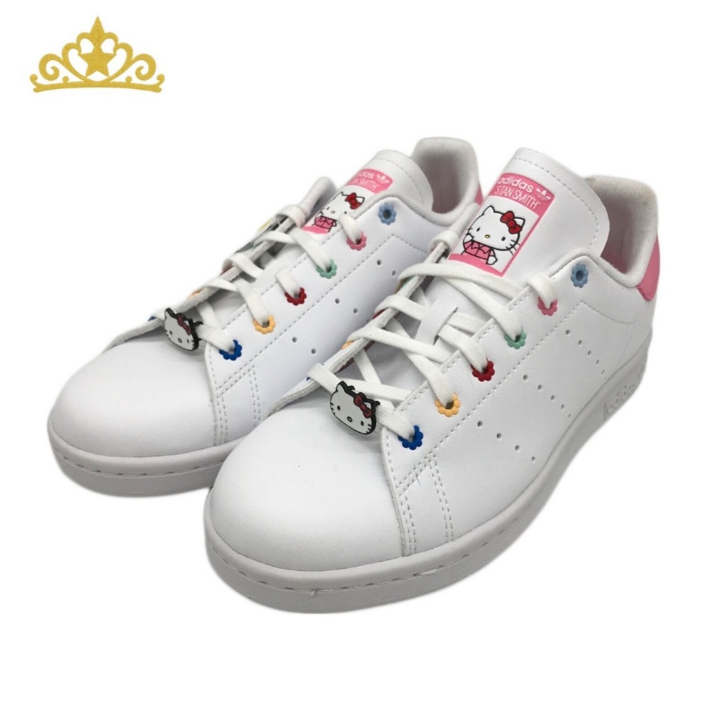 adidas Sanrio STAN SMITH J HELLO KITTY 女士低筒運動鞋 三麗鷗 | 蝦皮購物