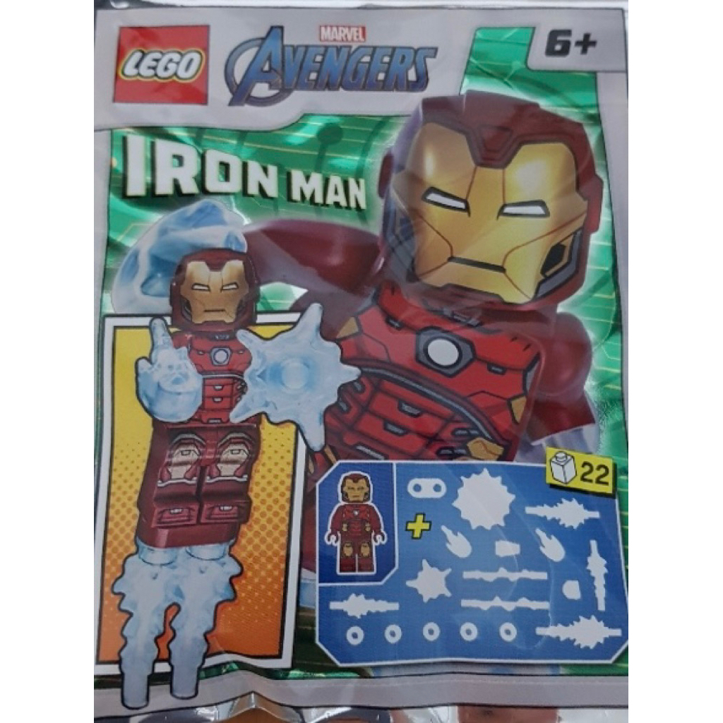 《啊呱》樂高LEGO 242210鋼鐵人鋁箔包（含特效零件） | 蝦皮購物