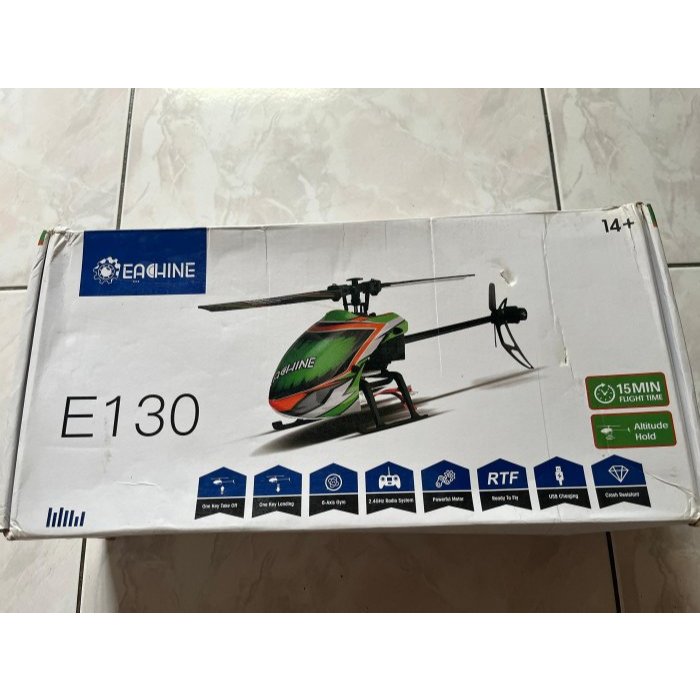(大樹的家):EACHINE E130(羽翔F03)單槳無副翼四通道直升機一鍵起飛降落懸停(右手油門) | 蝦皮購物