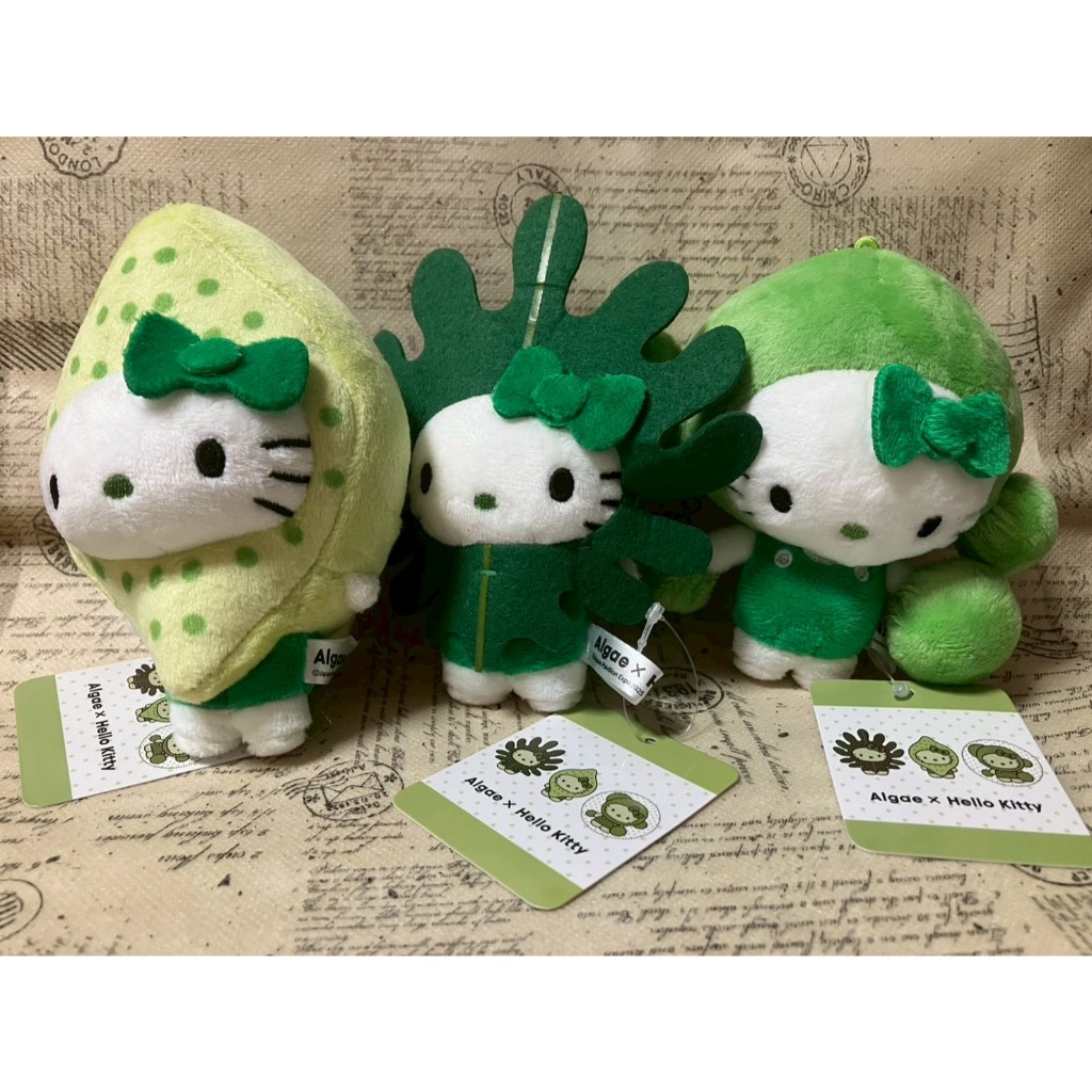 現貨//日本 大阪萬博 万博 限定 日本館限定 藻類 Algae x Hello Kitty 三麗鷗 娃娃吊飾 凱蒂貓 | 蝦皮購物