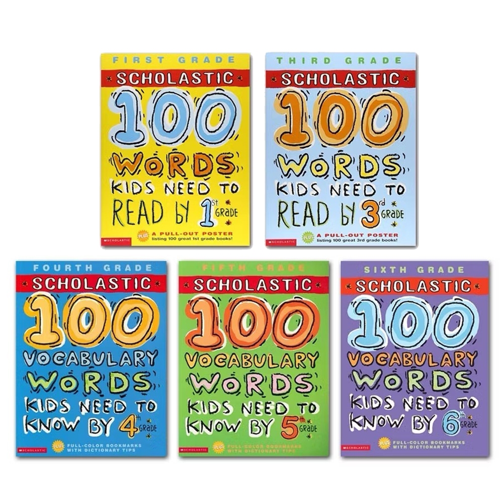 【精選組合】Scholastic 100 Words Kids Need To Read/Know by 1st＋3rd~6th Grade ...