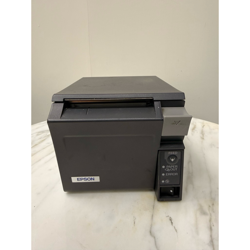 EPSON Epson TM-T70 TM-T70II 熱感式印表機 收據幾 網路款 rs232接頭 附變壓器 二手 | 蝦皮購物