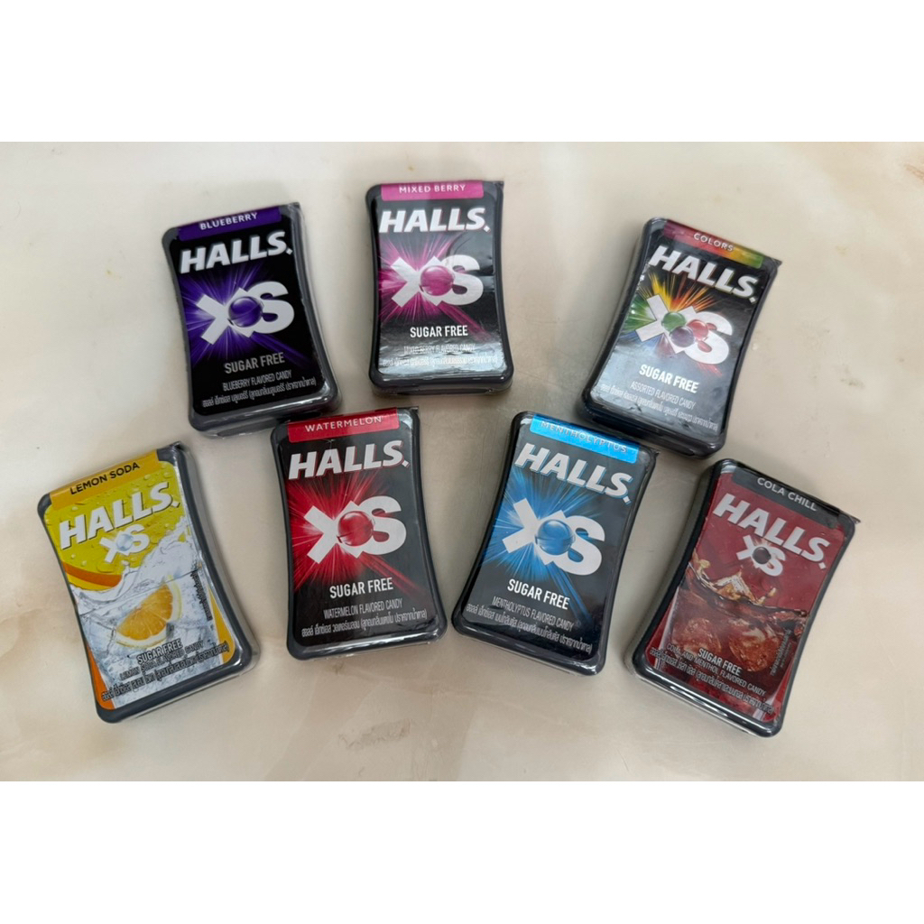 泰國現貨🇹🇭HALLS XS無糖sugar free 迷你薄荷糖泰國限定可樂 薄荷 藍莓 喉糖 薄荷糖保養喉嚨 | 蝦皮購物
