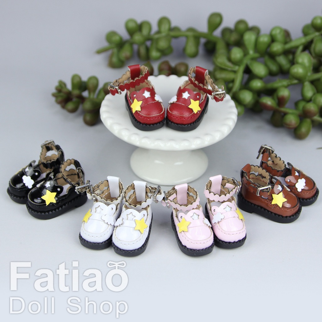 Fatiao選物 / OB11 OB22 小布 Blythe 12分BJD尺寸 Doll 娃鞋 星雲朵小熊鞋 非人用 | 蝦皮購物