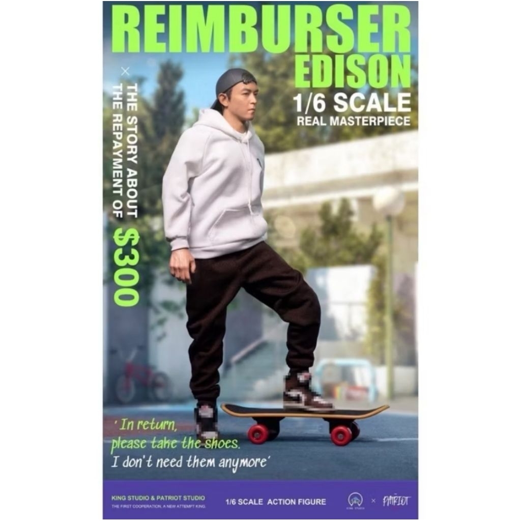 King Studio ＆ Patriot Studio 1/6 陳冠希 EDC 12吋可動人型 | 蝦皮購物