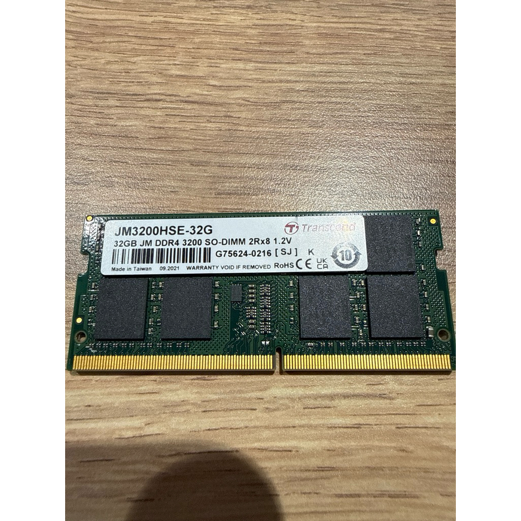 創見Transcend JetRam DDR4 3200 32GB RAM筆電記憶體 | 蝦皮購物