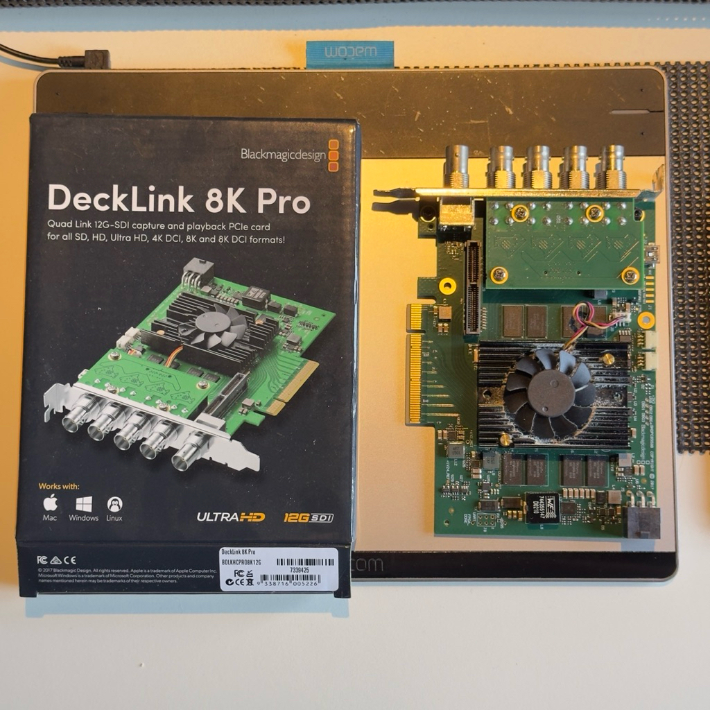 【二手直播設備】 Blackmagic Design DeckLink 8K Pro 擷取/播放卡 4K/12G | 蝦皮購物