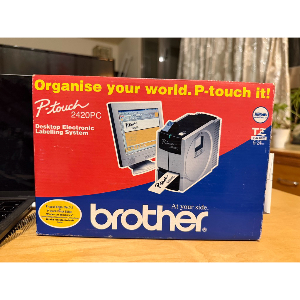二手標籤機 brother p-touch 2420PC 標籤機 條碼機 | 蝦皮購物