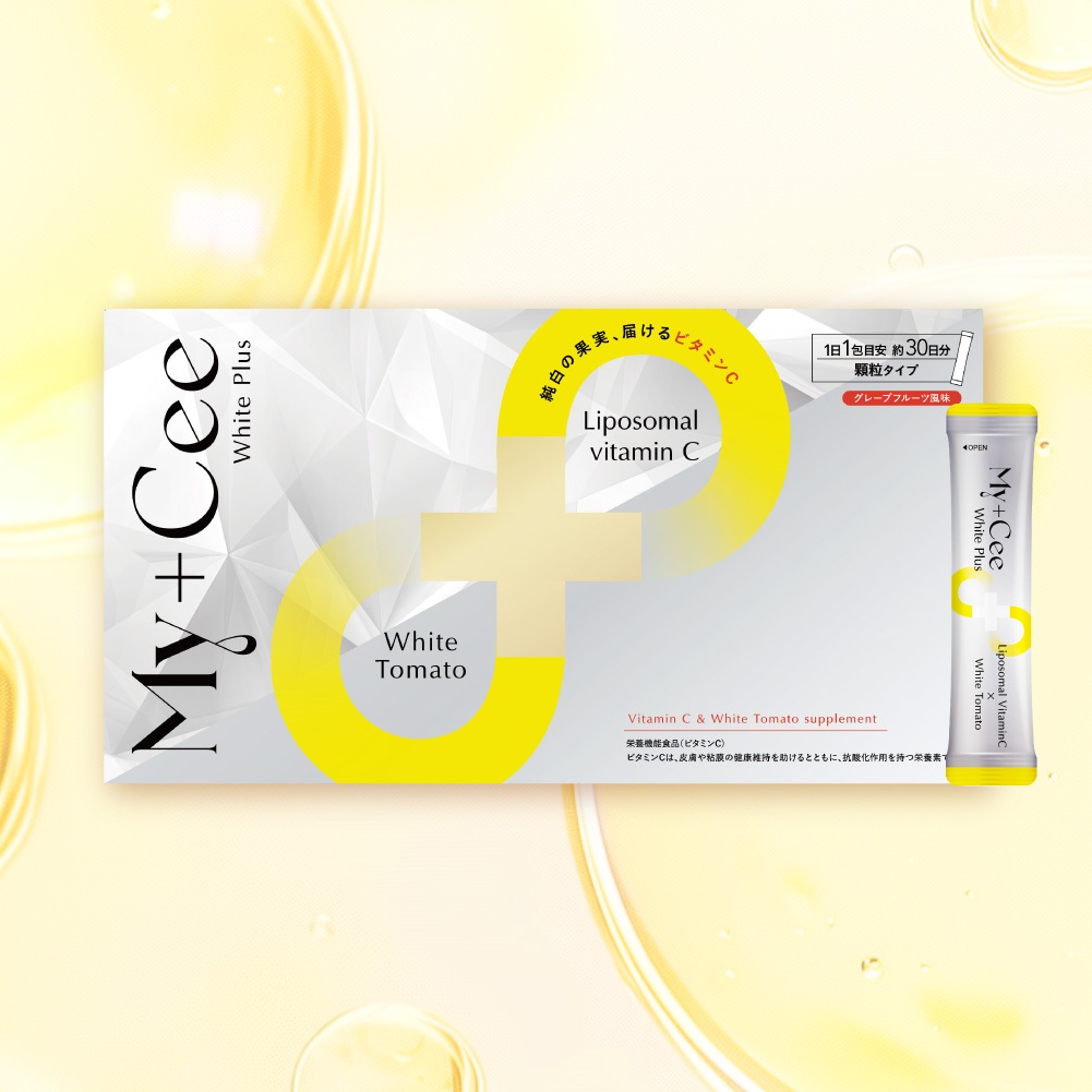 日本 My+Cee White Plus 白色蕃茄 脂質體維他命C粉 30包 葡萄柚口味 脂質體 維B 維C 維E | 蝦皮購物