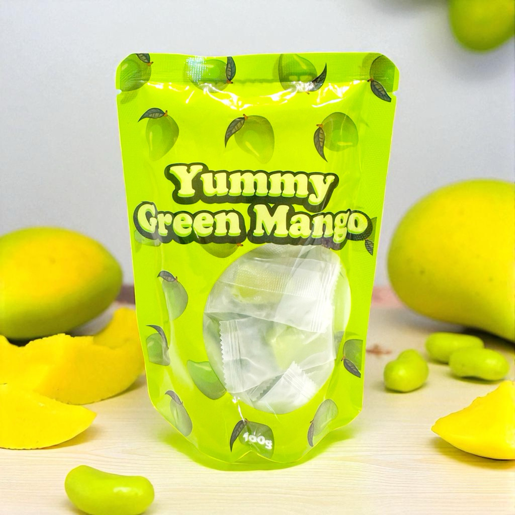🔥現貨🔥隔日到貨 空運回台 🇵🇭菲律賓 yummy mango cube 🥭青芒果軟糖 100g 酸甜開胃 解饞零嘴 | 蝦皮購物