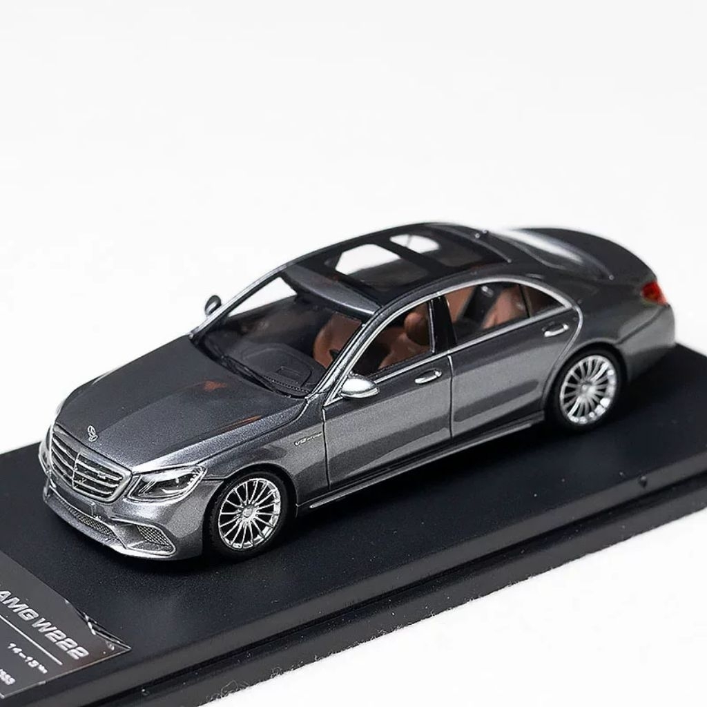 (現貨) KingModel 1:64 BENZ W222 AMG S65L V12 長軸版 鈦灰 | 蝦皮購物