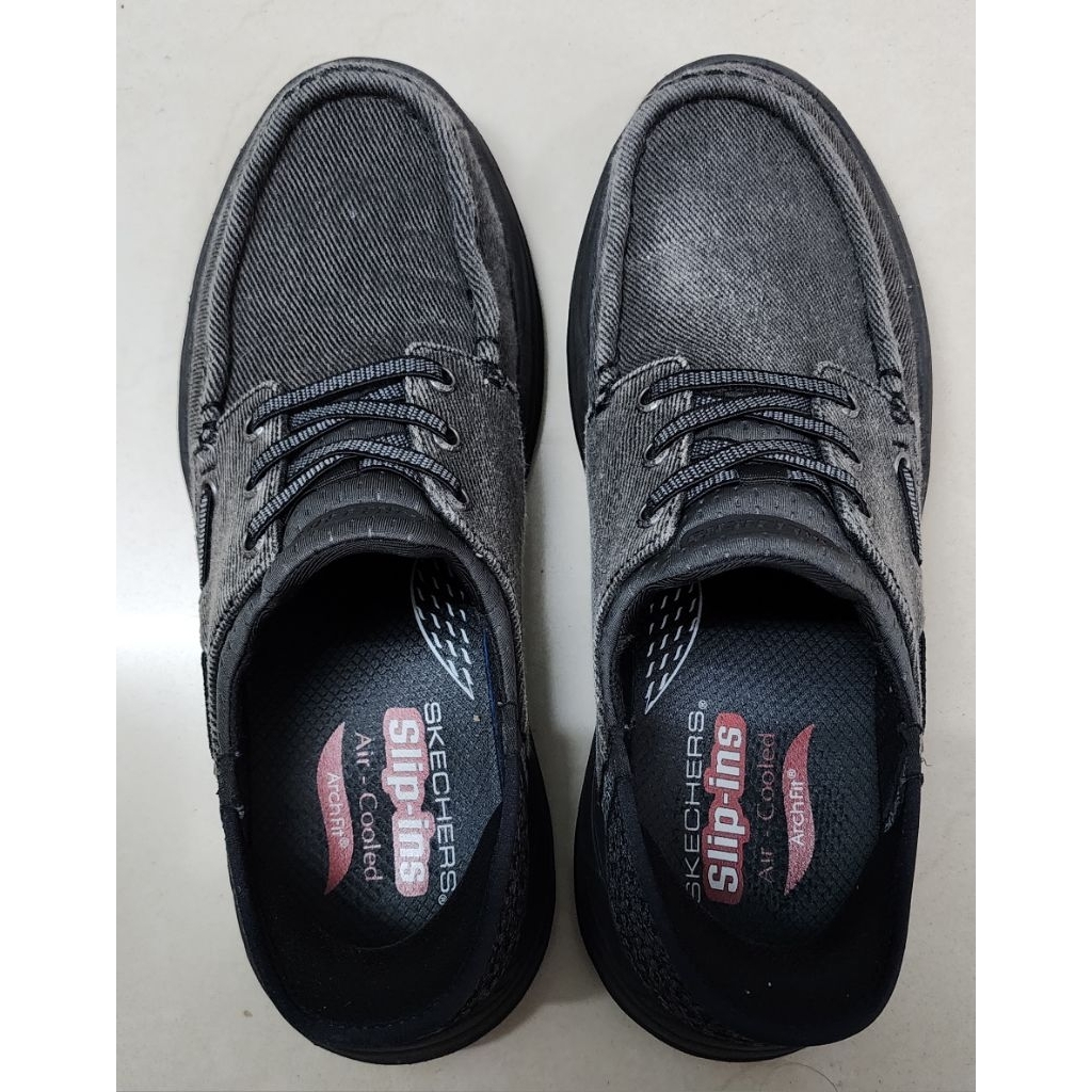 SKECHERS Arch Fit Motley-Paco Slip-Ins 瞬穿 黑 帆船鞋(205203-BLK) | 蝦皮購物
