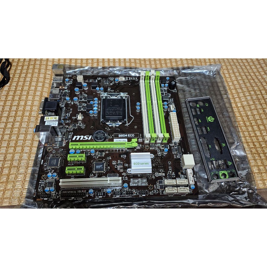 微星 B85M ECO 1150主機板(Intel I218-V+Realtek ALC887，24.4×23.5cm | 蝦皮購物
