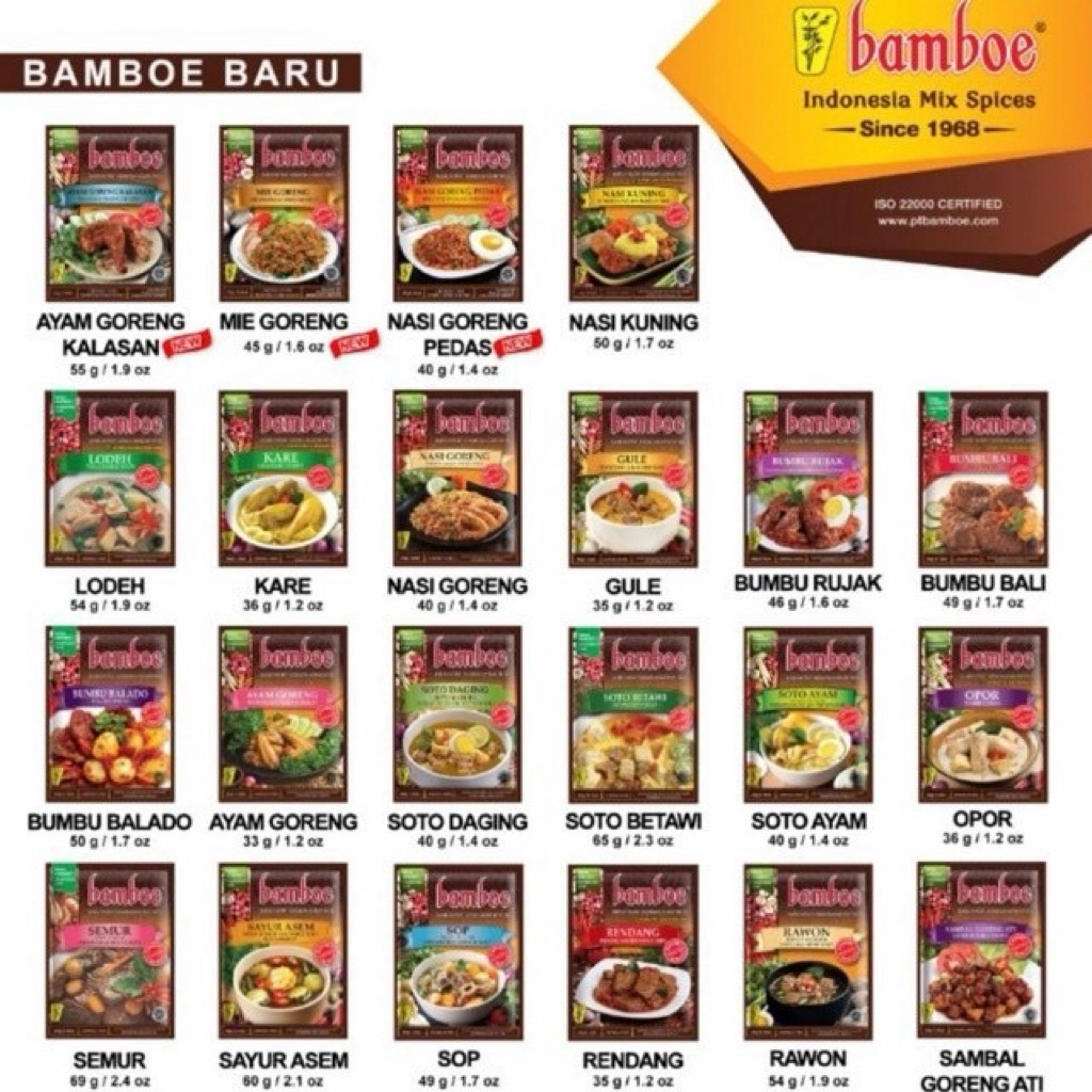 🇮🇩 印尼 BAMBOE Bumbu Rendang, Sayur Asem,Lodeh Bakso | 蝦皮購物