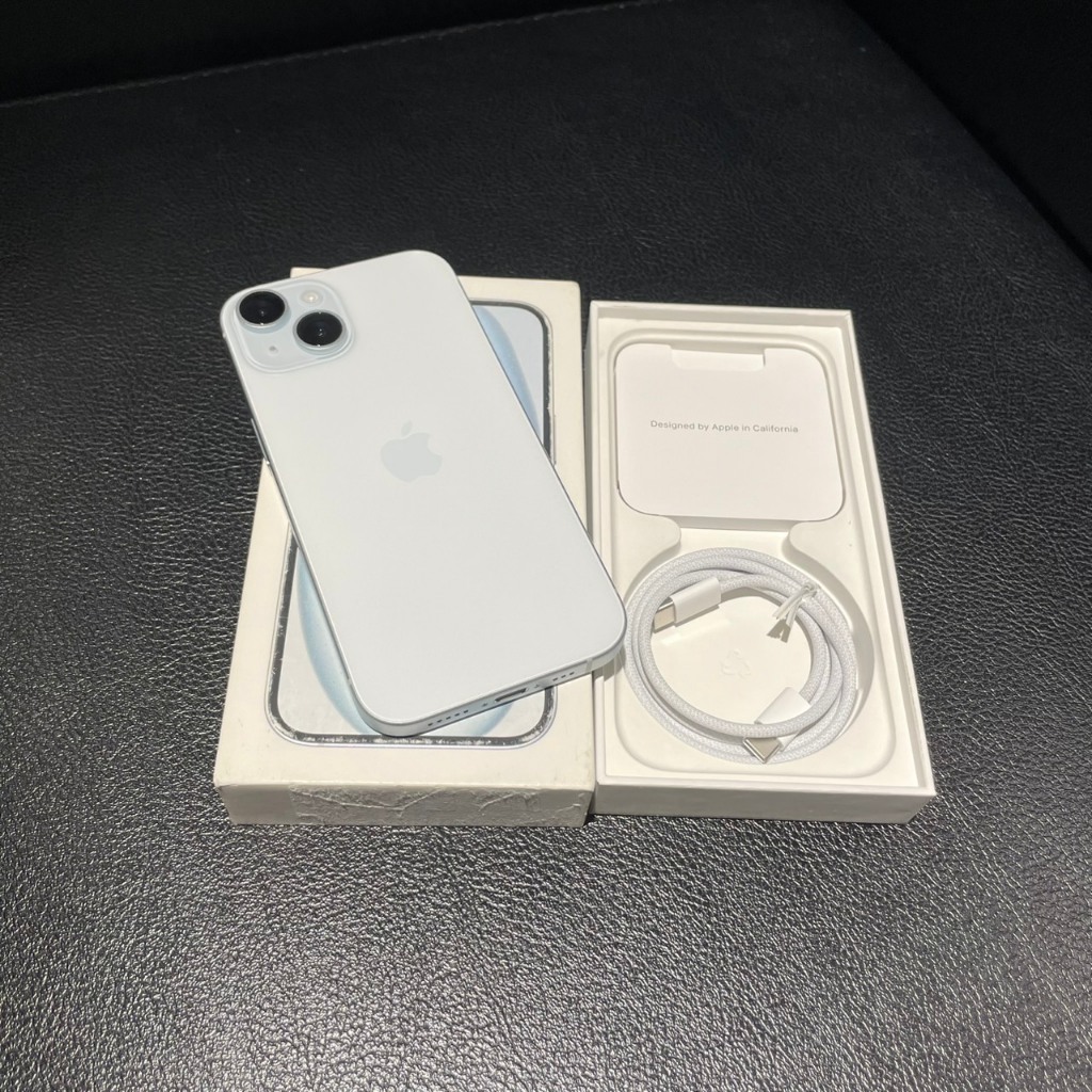 apple iphone 15 128g 藍 電池健康度95% ios：18.3.2 A3090 i15 | 蝦皮購物