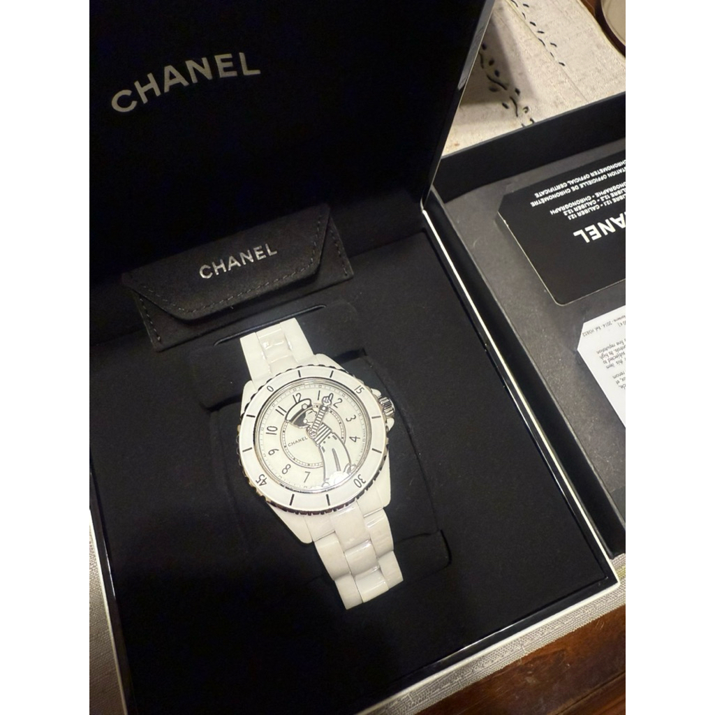 Chanel MADEMOISELLE J12 LA PAUSA J12 COCO 女士水手服 錶款/白 | 蝦皮購物