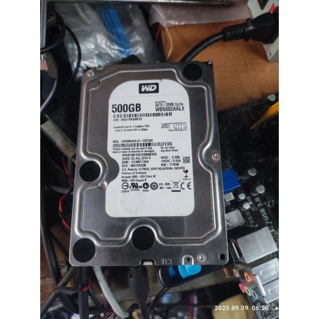 賣二手良品WD黑標WD5002AALX 500H硬碟 | 蝦皮購物