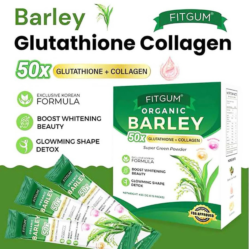 Fitgum barley w/ Glutathione+Collagen | 蝦皮購物