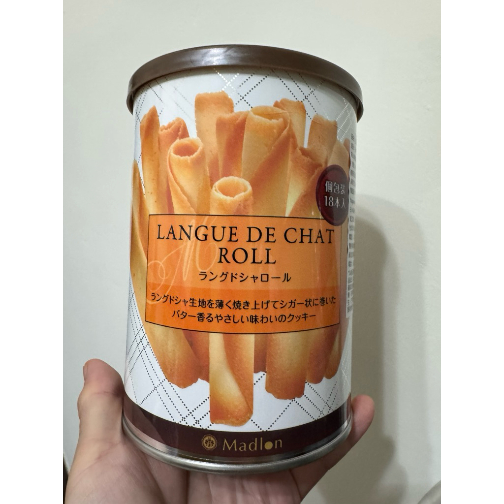現貨 ️紅帽子 高帽子 Madlon 罐裝 奶油蛋捲18入 | 蝦皮購物