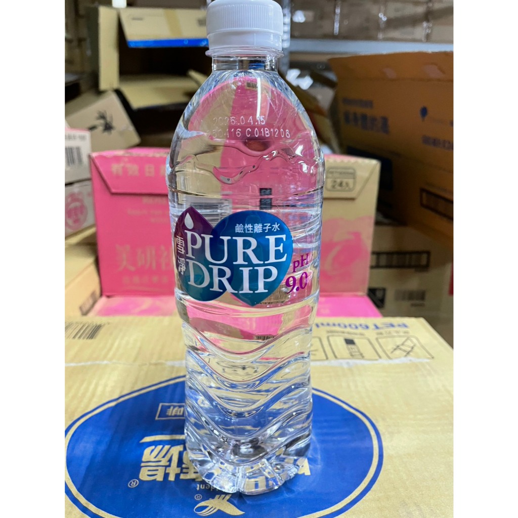 ~省錢叔叔~金車 雪淨 PURE DRIP 鹼性離子水 PH9.0 750ml 瓶裝 飲用水 礦泉水 | 蝦皮購物