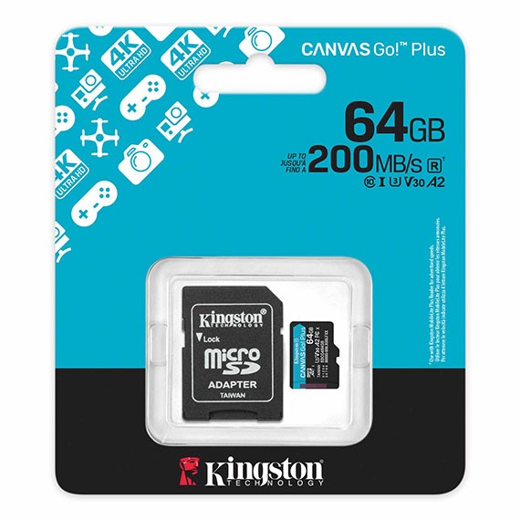 【MR3C】含稅 KINGSTON Canvas Go Plus 64GB 128GB 256GB micro SD | 蝦皮購物