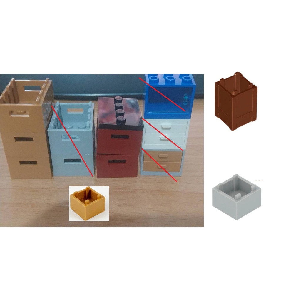 lego 樂高 人偶 箱子 雜物 35700 61780 | 蝦皮購物