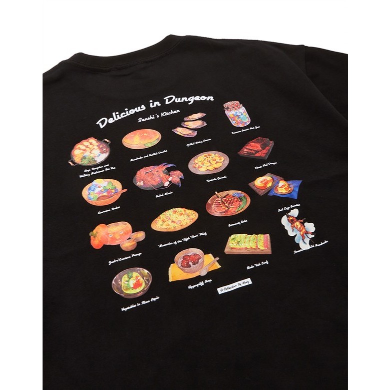 【全新未拆】CACO Navy 迷宮飯 先西廚房 : 食物圖鑑短T 黑色 S碼【現貨/男女通用/加州椰子】 | 蝦皮購物