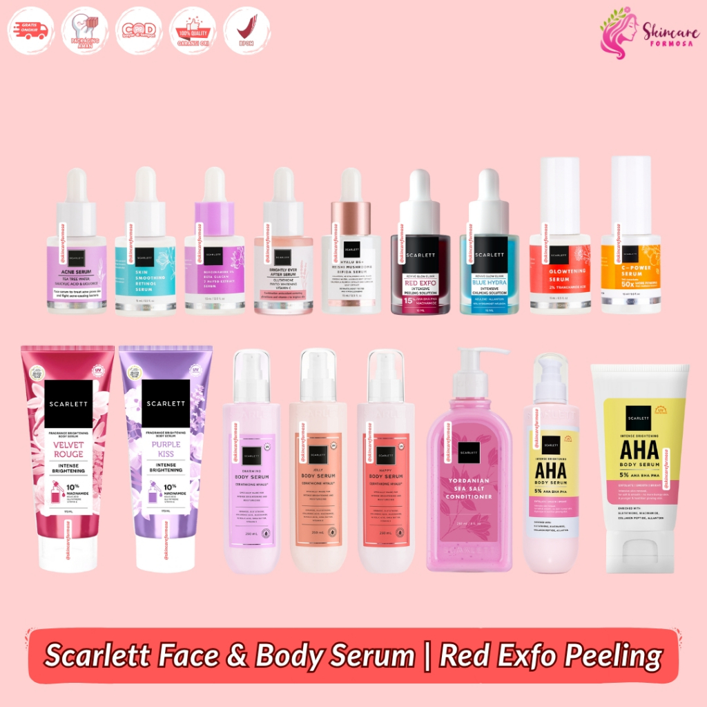 SM2002 SCARLETT Face & Body Serum | Red Exfo Peeling | 蝦皮購物