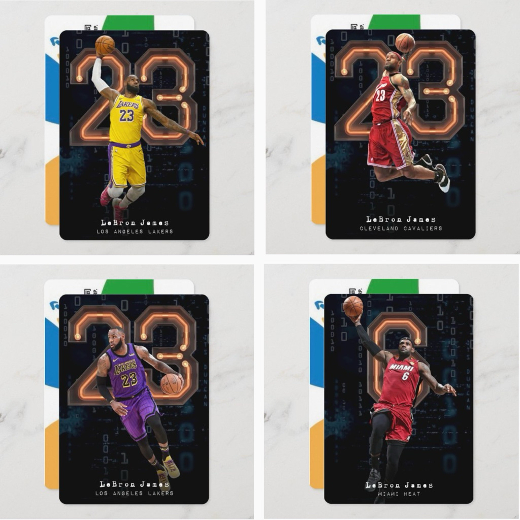 NBA LeBron James 「湖人隊永遠的#23」球星悠遊卡(實體悠遊卡,非貼紙)：熱火 騎士 詹皇 雷霸龍 | 蝦皮購物