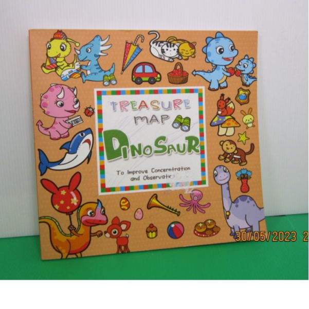 「二手書」TREASURE MAP Dinosaur To improve concentration 英文 | 蝦皮購物