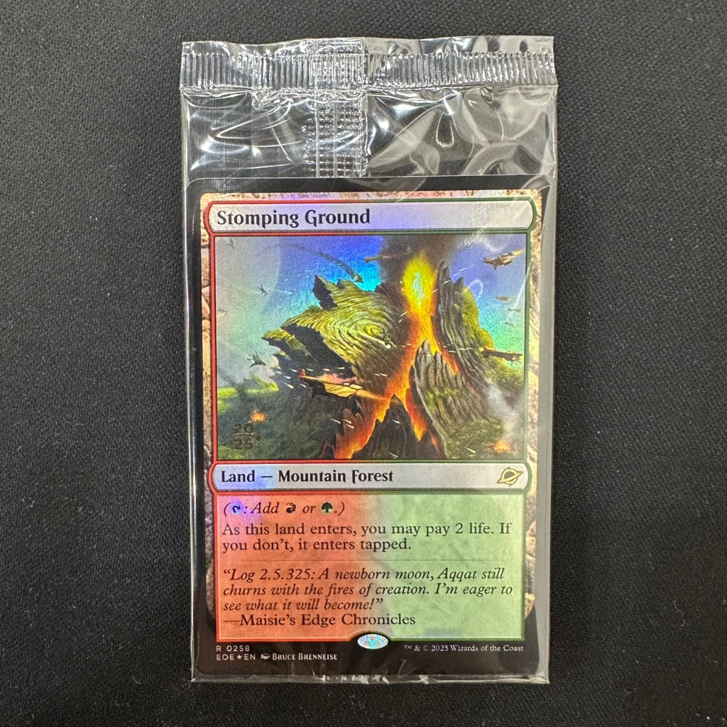 (C) 魔法風雲會 MTG 售前閃 0258 EOE 虛空邊域 Stomping Ground | 蝦皮購物
