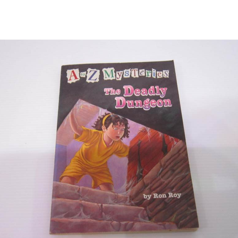 「二手書」A To Z Mysteries The deadly dungeon 英文讀本 有泛黃 Ron Roy | 蝦皮購物
