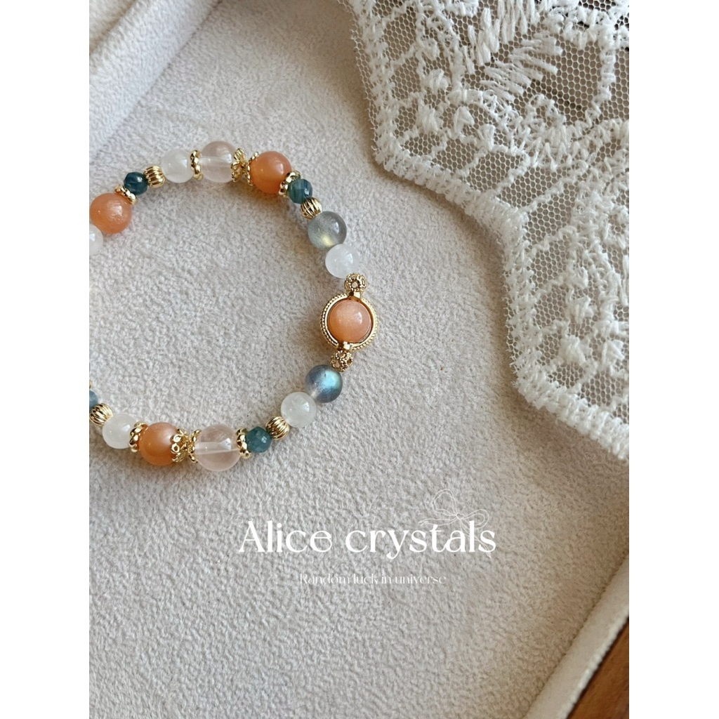 Alice crystals 薩哈拉的寶石｜橙月光.拉長石.藍綠晶.粉晶.黃水晶.白幽靈 | 蝦皮購物