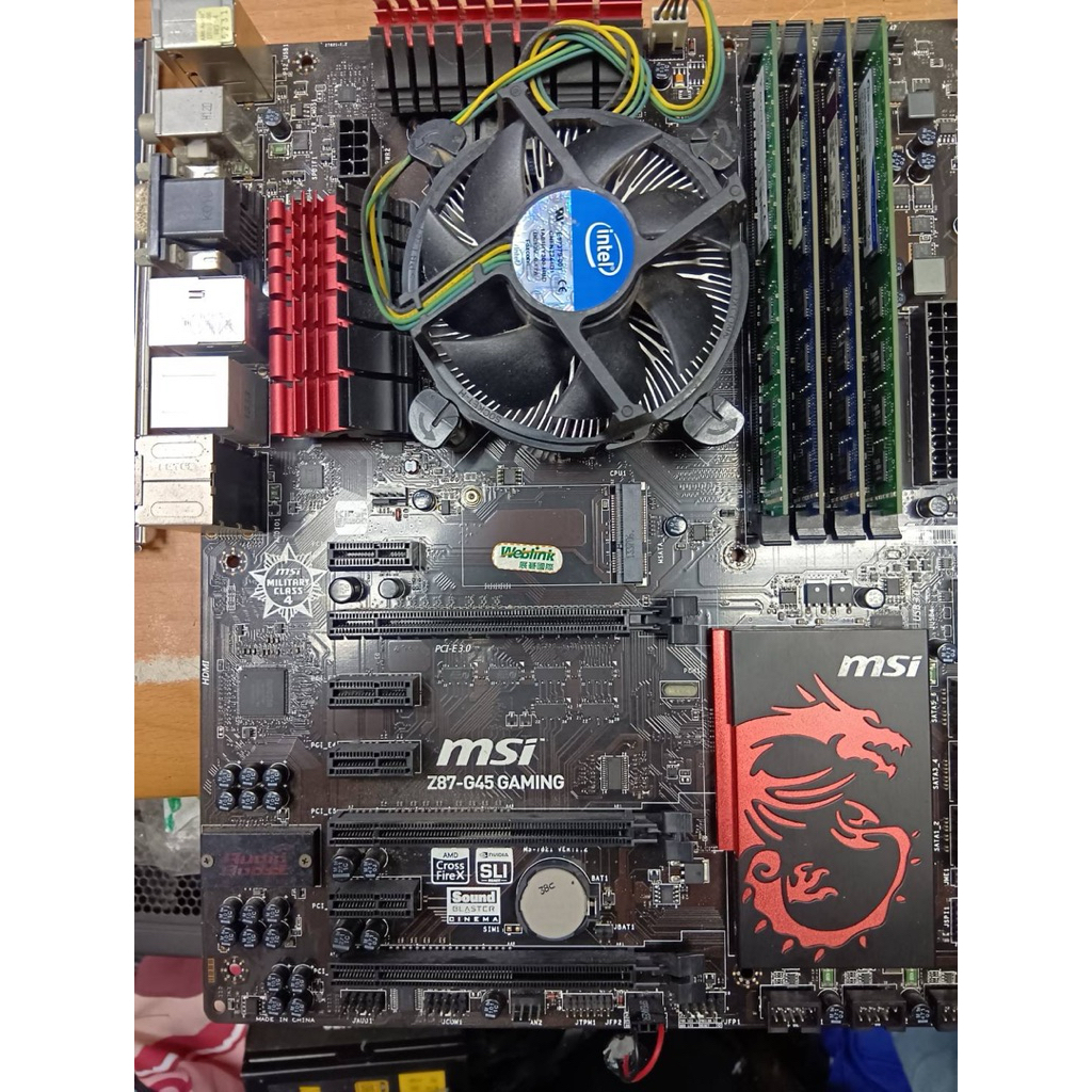 MS-7821 MSI Z87-G45 GAMING+I3-416+D3-4G*4-拆機良品 | 蝦皮購物