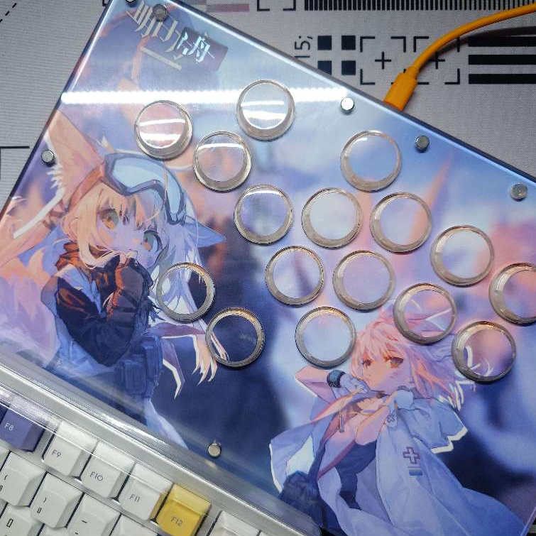 【胖狗咬薯條】Haute42 超薄型Hitbox T16 PRO v2＜堆層設計｜水晶軸｜可改面板＞**請先閱讀描述** | 蝦皮購物
