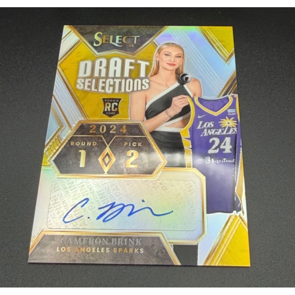 2024 Panini WNBA CAMERON BRINK Auto Draft 咖哩乾妹 選秀簽名卡 | 蝦皮購物
