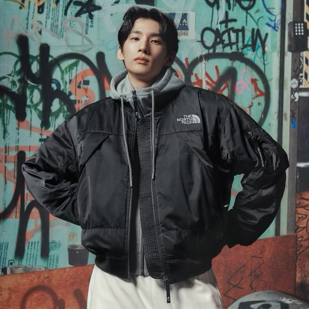 🇰🇷THE NORTH FACE KULANE DOWN BOMBER 韓版 白標 假兩件可拆卸 羽絨飛行外套 | 蝦皮購物