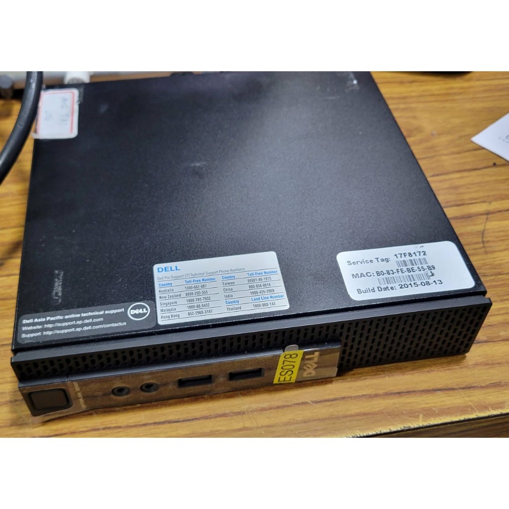 中古良品DELL OptiPlex 3020M 戴爾小主機 I5-4590T 不含硬碟 4G記憶體 1990元 | 蝦皮購物