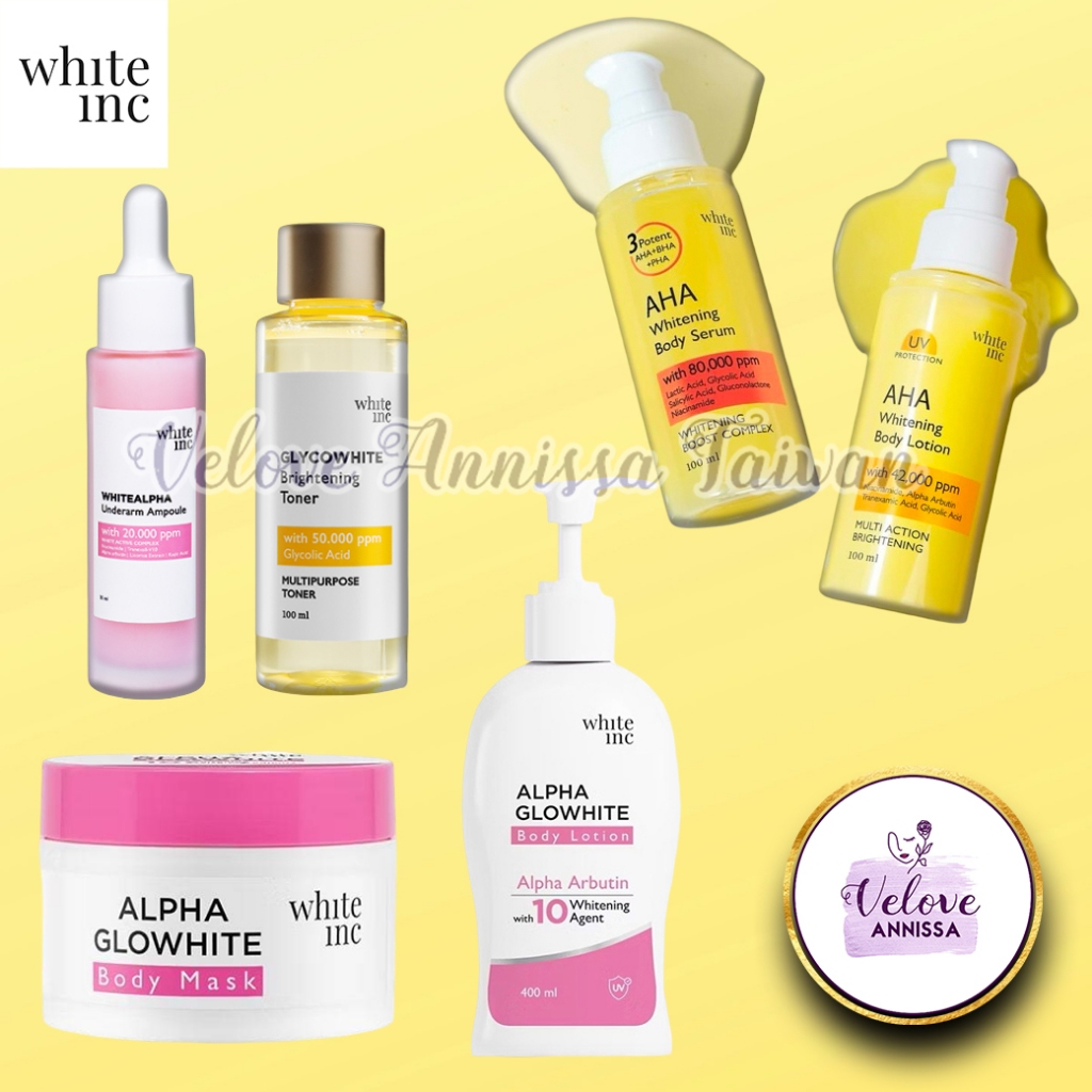 White Inc Body Serum Lotion Badan Pencerah AHA Whiteinc | 蝦皮購物