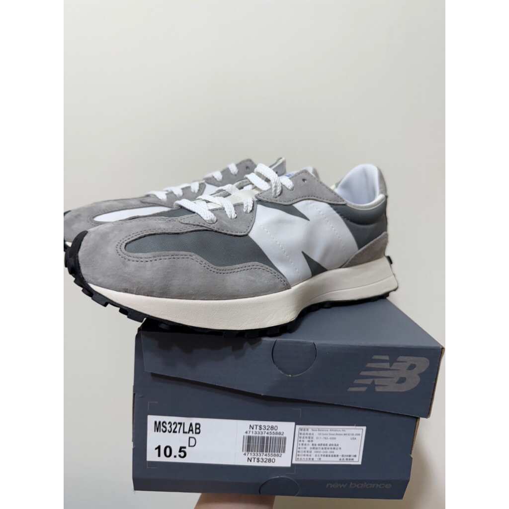 new balance 327 LAB Grey原祖灰 US10.5台灣公司貨 出清便宜賣 專櫃3290 | 蝦皮購物