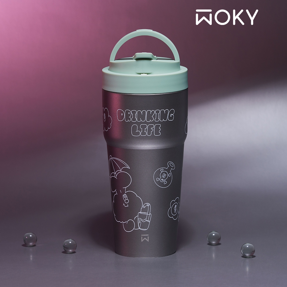 WOKY沃廚 x KINGJUN Ti純鈦渾圓杯/ 770ml/ 蠢兔 eslite誠品 | 蝦皮購物