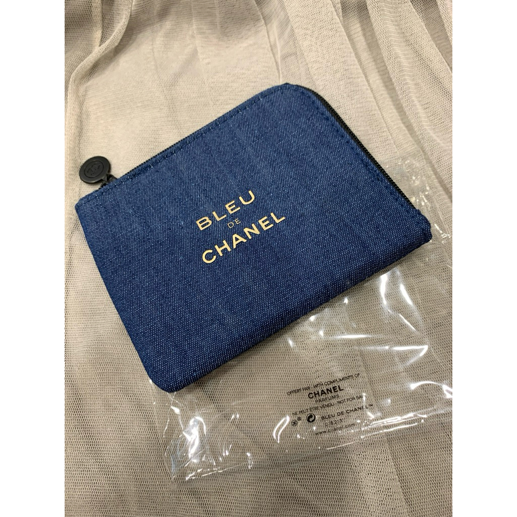 Chanel 國外美妝櫃台禮品- 牛仔零錢包 收納包 | 蝦皮購物