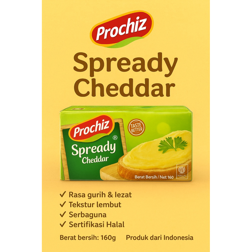 Prochiz Spready Cheddar 160g | 蝦皮購物