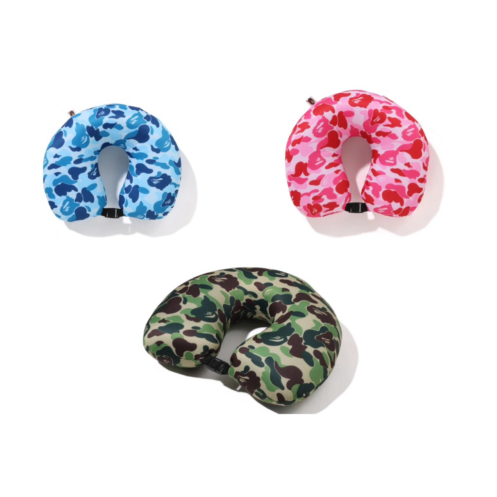 現貨 BAPE ABC CAMO 2WAY APE HEAD NECK PILLOW TRAVEL 旅行頸枕 | 蝦皮購物