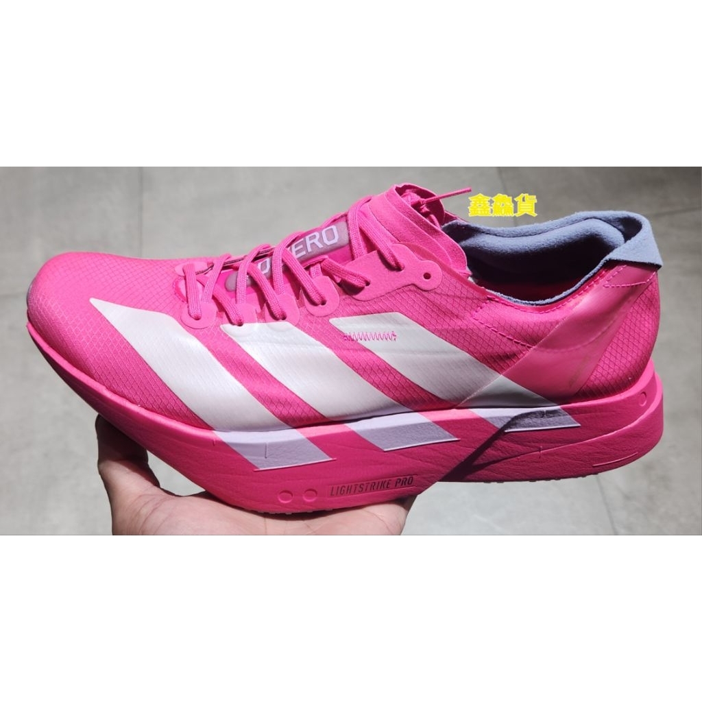 2025 十月 ADIZERO ADIOS PRO 4 慢跑鞋 運動鞋 桃 粉 JR1269 彭于晏 張鈞甯 | 蝦皮購物