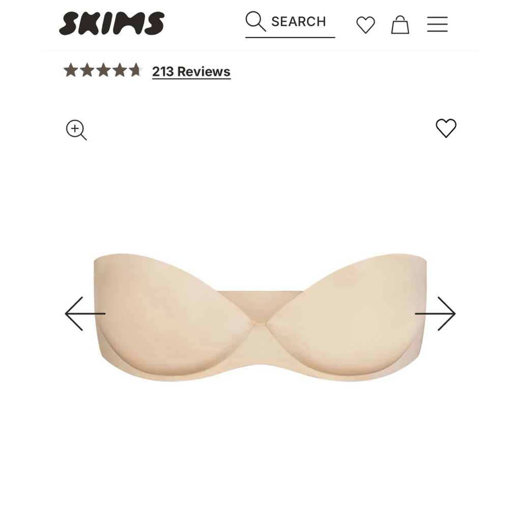 SKIMS ULTIMATE STRAPLESS PUSH-UP BRA | SAND × 32B | 蝦皮購物