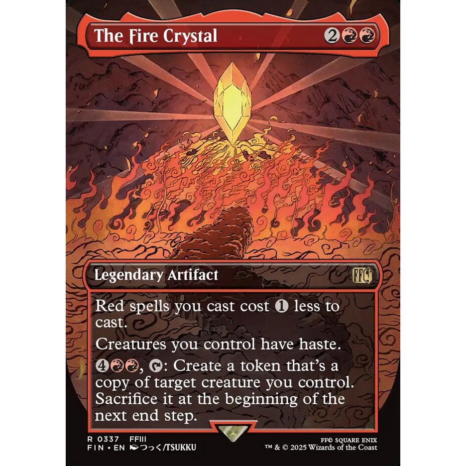 MTG FINAL FANTASY- The Fire Crystal FIN 135 & 337 普卡 | 蝦皮購物